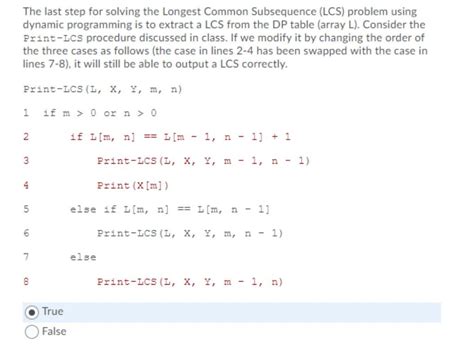 solved the last step for solving the longest common