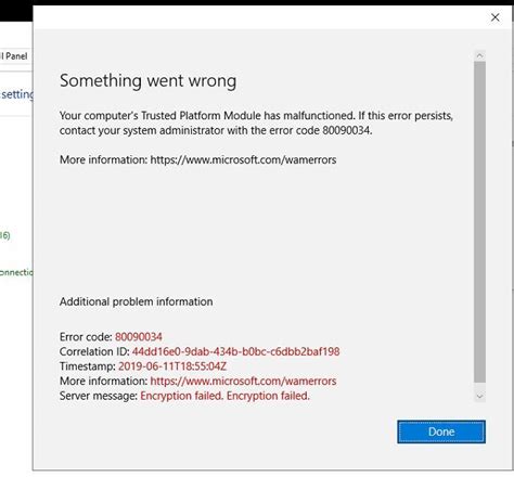 Office 365 Account Setup Tpm Error 80090034 Cloud Computing And Saas