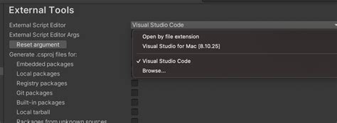 UnityUnityのエディタをVSCodeに設定する手順 Macの場合 ルルのゲーム開発備忘録