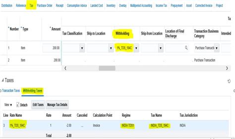 Oracle Applications Blog Creating Ap Invoice And Applying The Withholding Tax Tds