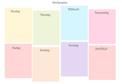 Wochenplan Drucken Weekly Printable Mit Bildern Ausmalbilderfurkinderde