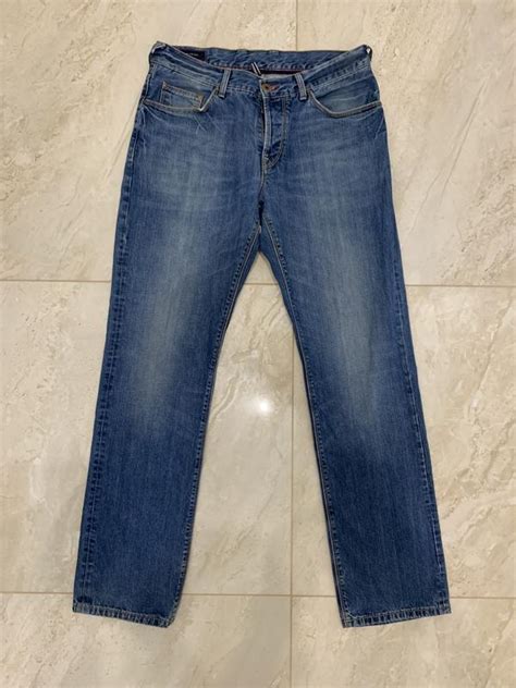 Винтажные джинсы tommy hilfiger большие синие брюки классические — цена ...