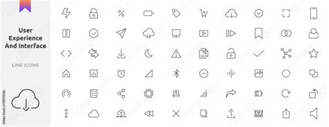 User Experience And Interface Icon Set Ui Flat Icons Collectionbasic User Interface Essential