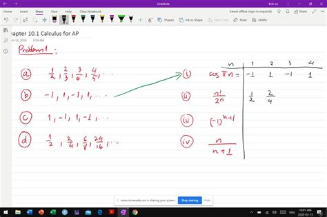 solved match each sequence with its general term
