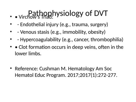 Dvtandpepresentation Diagnosis And Treatment 1pptx