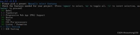 Vue Cli创建vue2项目中的各步骤配置解析创建vue2 Cli Csdn博客