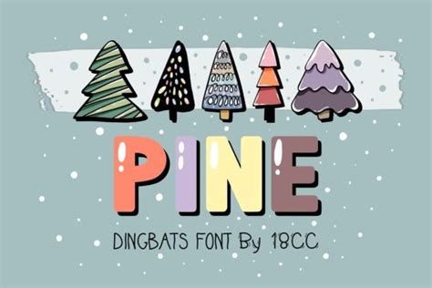 Pine Font Digital Font Download