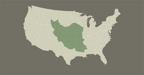 Map Shows How Big Iran Is Compared With The 50 Us States Qatar