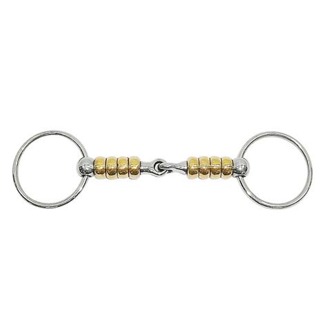Partrade Magic System Copper Cherry Roller Loose Ring Snaffle Bit