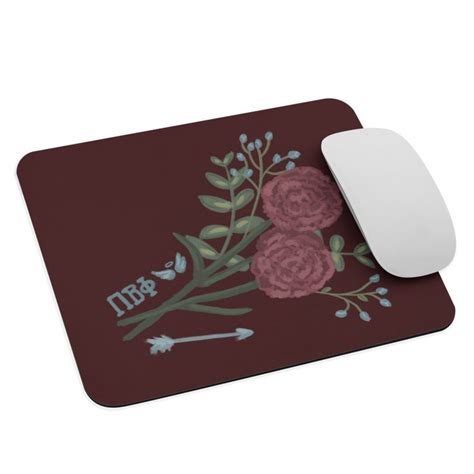 Pi Beta Phi Arrow Angel And Carnation Mouse Pad Pi Beta Phi Arrow