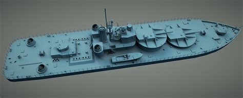 Artstation Soviet Riverine Monitor Udarny