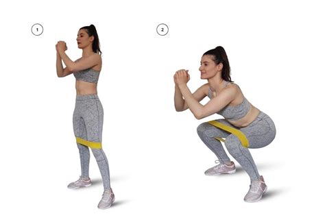 Butt Squat With Short Resistance Band Fit Carrots Premium Fitness