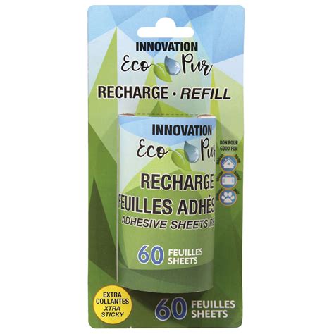 Extra Adhesive Lint Roller Refill 60 Sheets Rossy