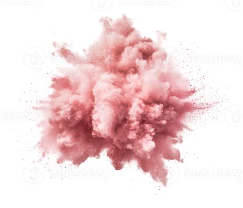 Energetic Pink Powder Explosion Effect 55499093 Png