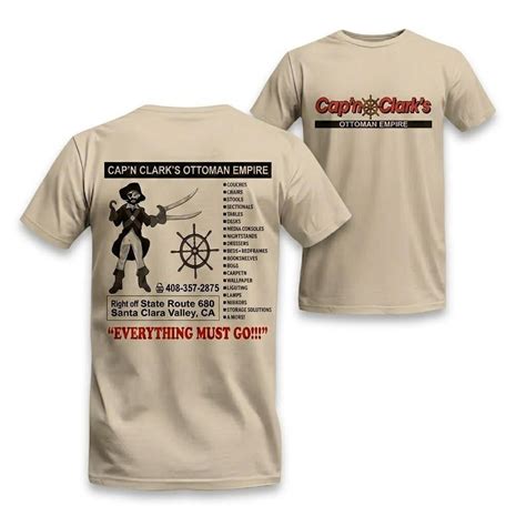 Cap Clark Ottoman Empire T Shirt Funny Pirate Furniture Store Shirt