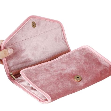 Foldable Velvet Jewelry Organizer Pouch