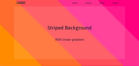 5 ways to implement a striped background with css only logrocket blog