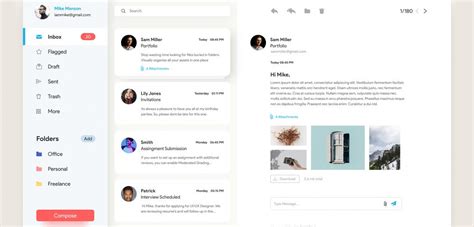 Mailbox Template For Adobe Xd Inkyy