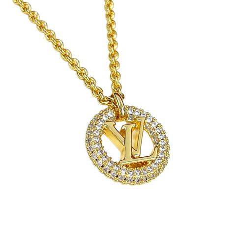 Louis Vuitton Louise By Night Necklace Gold For Women Crozus