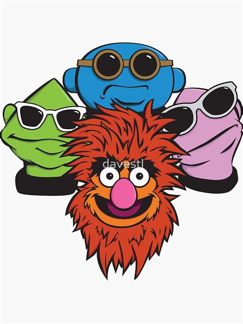 Bip Bippadotta And The Anything Muppets Sticker For Sale By Davestl