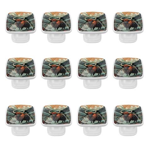 12 Pack Cabinet Knobs Square Knobs Yak Drawers Cabinet Hardware Kitchen