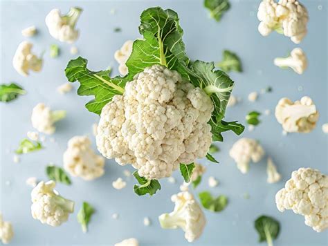 Photography Of Cauliflower Falling From The Sky Hyperpop Colour Scheme
