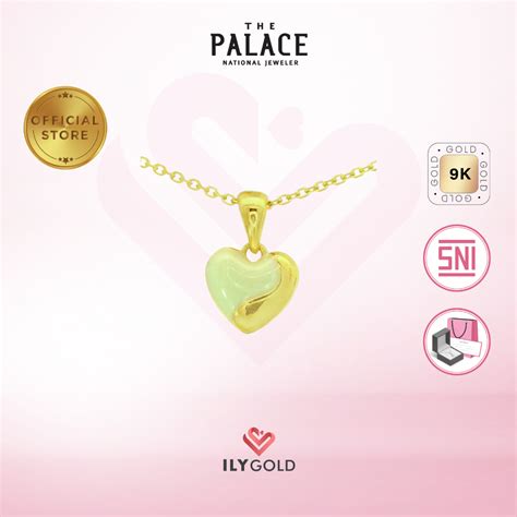 Jual Ily Gold Sugar Rush Green Heart Pendant Liontin Hanya Liontin