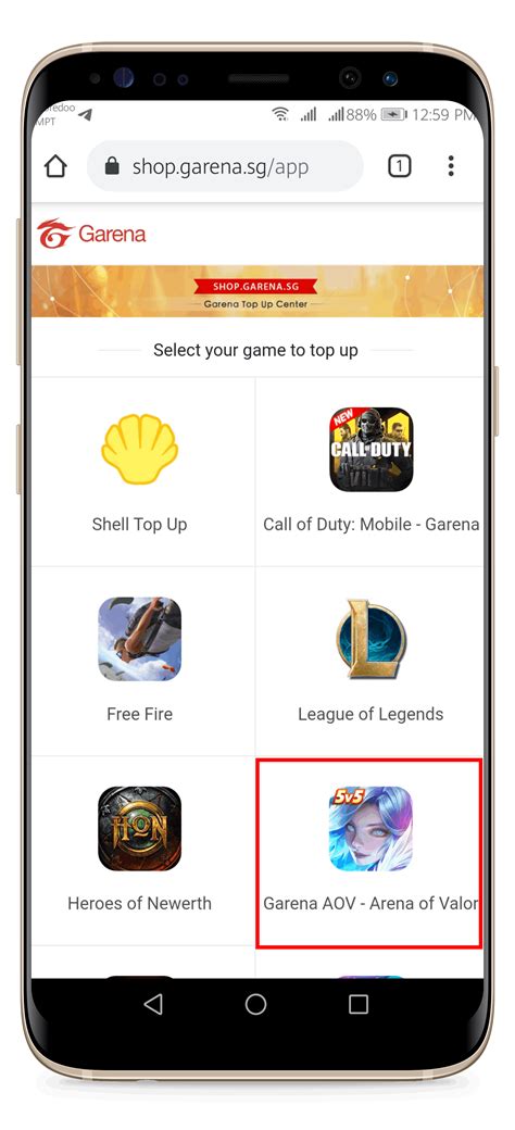 Garena Shellsဘောင်ချာကုတ်၁၆လုံး ဖြင့်aov 5v5စိန်အဖြစ်ပြောင်းလဲယူရန် လုပ