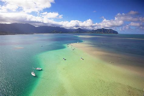Sand Bar Kaneohe Bay Oahu Hawaii Photograph By Douglas Peebles