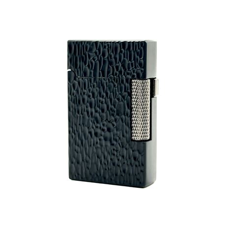 Visol Hubbard Hammered Soft Flame And Torch Flame Flint Lighter Blac Lighters Direct