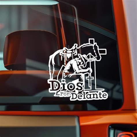 Dios Por Delante 5x5 Inch Mexkots Vinyl Decals Uv Resistant