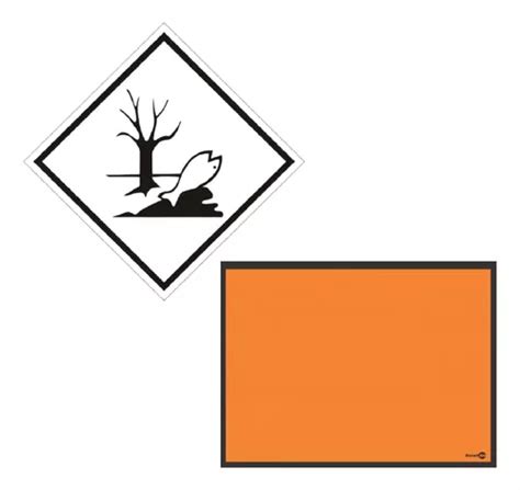Kit 4 Placa Sinalização Laranja Lisa 4 Simbo Meio Ambiente Mercadolivre