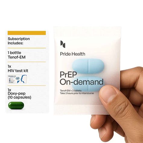 Prep On Demand And Doxy Pep Subscription Pridehealth