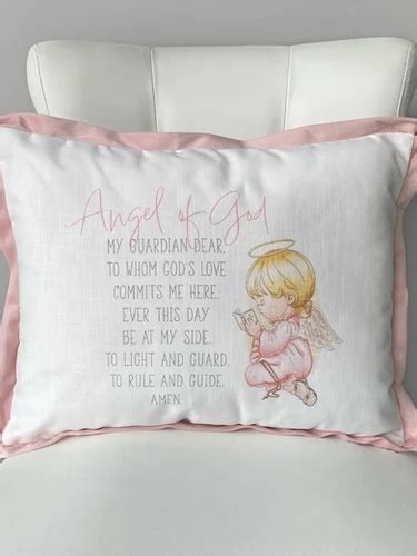Pink Guardian Angel Pillow Chateau Charmant