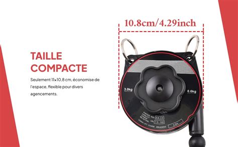 Esquirla Equilibrador De Resorte Retráctil 2m Con Gancho Y Cable De Acero Fácil De Usar
