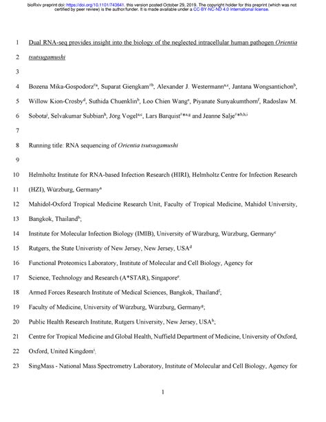 Dual Rna Seq Provides Insight Into The B 2 1 Dual Rna Seq Provides