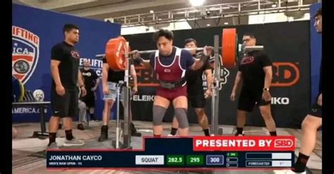 Jonathon Cayco 888kg19575lb Total93 Unofficial Wr 30024053475