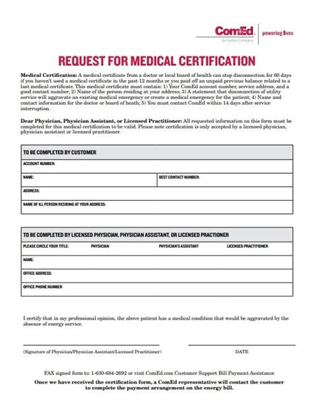 Self Certification Form Template