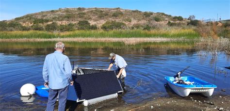 Installing A High Tech Algae Control Device In California Lg Sonic