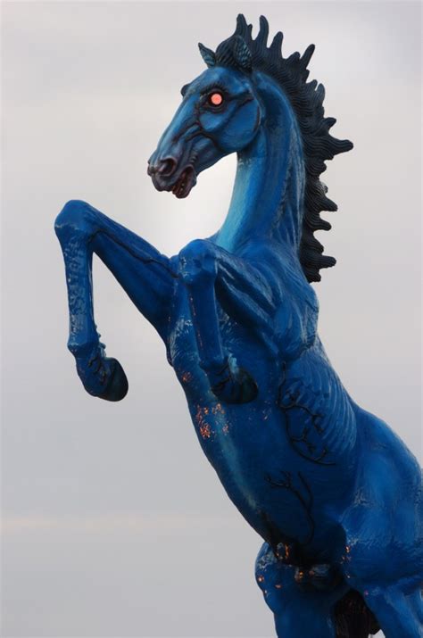 Photos Denver Airports Blucifer Sculpture Mustang Turns 13 Years