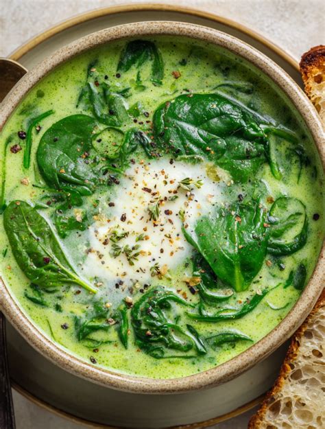 Creamy Spinach Soup Simple Healthy And Comforting Tasty Chow