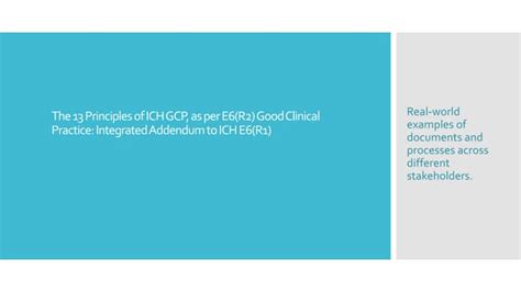 Gcp Principles And Their Applications Ppt