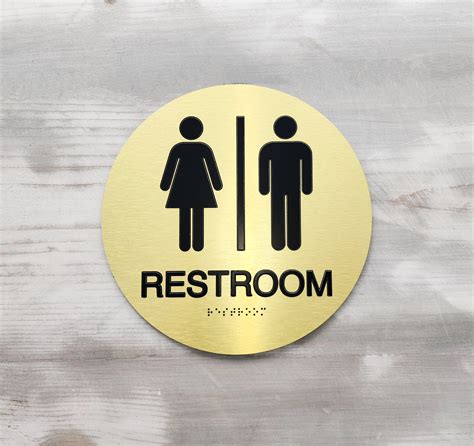 Ada Unisex Restroom Sign