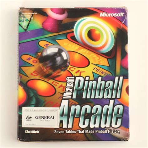 Microsoft Pinball Arcade Big Box Vintage Pc Game For Windows 95 Rare £43 62 Picclick Uk