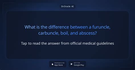 What Is The Difference Between A Furuncle Carbuncle Boil And Abscess