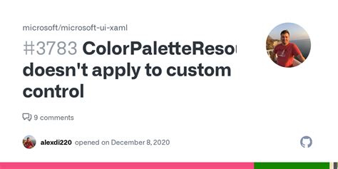 Colorpaletteresources Doesnt Apply To Custom Control · Issue 3783 · Microsoftmicrosoft Ui