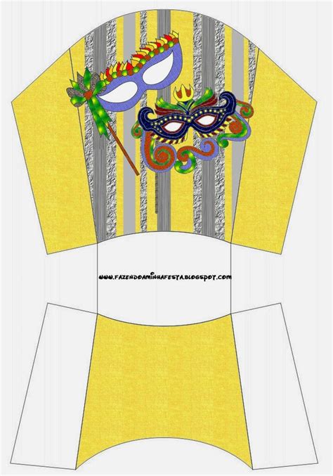 Ideas Y Material Gratis Para Fiestas Y Celebraciones Oh My Fiesta Máscaras De Carnaval Cajas