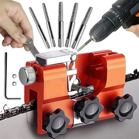 Upgraded Chainsaw Sharpener Tool Chain Saw Sharpening Jig With Tiktok