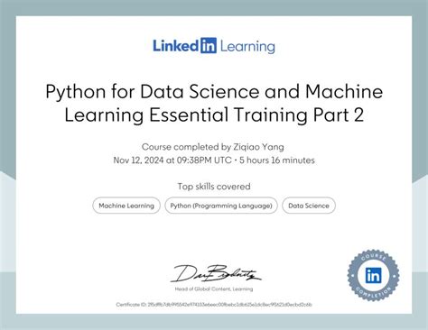 Just Finished The Course “python For Data Science And Machine Learning