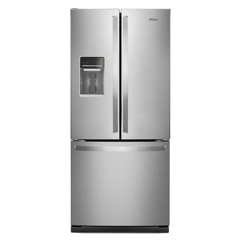 Wrff5333pv Whirlpool 33 Inch 22 1 Cu Ft Freestanding French 3 Door